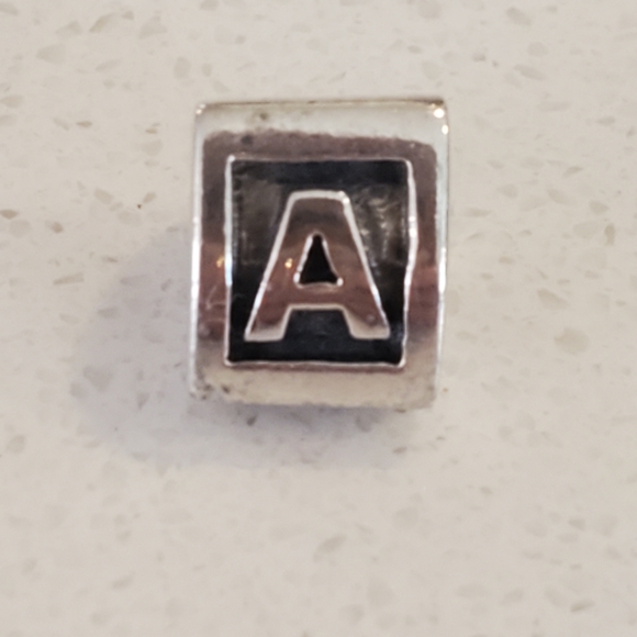 Pandora | Jewelry | Pandora Retired Letter A Alphabet Charm In 925 ...